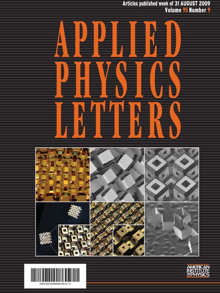 Applied Physics Letters – Gracias Laboratory